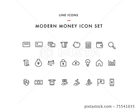 Money vector icon set - Stock Illustration [75541835] - PIXTA