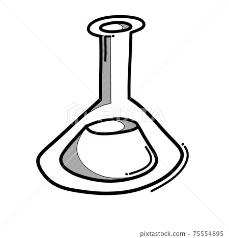 Test tube doodle vector icon. Drawing sketch... - Stock Illustration ...