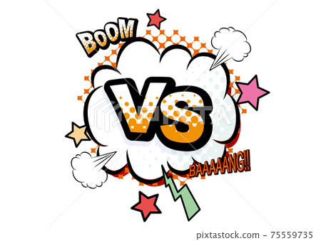 American comic style confrontation battle VS - Stock Illustration ...