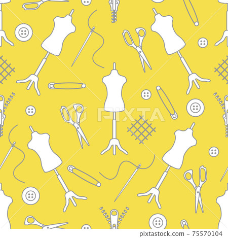 Pattern Dressmaking tools Tailor Atelier Sewing - Stock Illustration ...