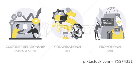 Selling strategy abstract concept vector... - Stock Illustration ...