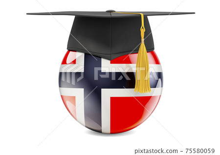 Education in Norway concept. Norwegian flag... - Stock Illustration ...