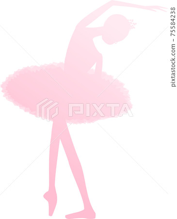 Ballerina Silhouette Clip Art Pink