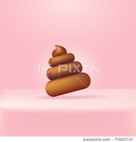 Vector chocolate sweet poop icon isolated on... - Stock Illustration ...
