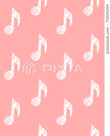 Vector seamless pattern of music note - Stock Illustration [75604204 ...
