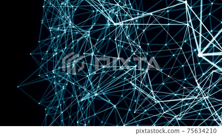 Blue network image - Stock Illustration [75634210] - PIXTA