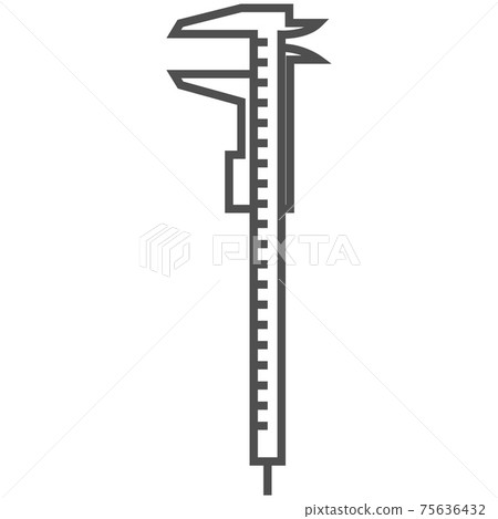 Calliper micrometer vernier tool vector... - Stock Illustration ...