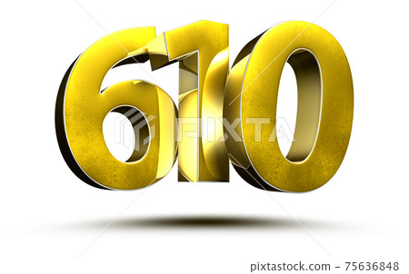 numbers 610. - Stock Illustration [75636848] - PIXTA