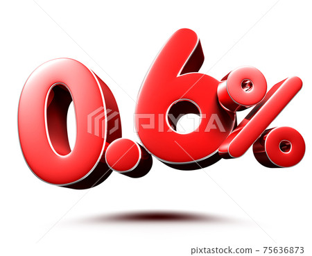 0.6 percent. - Stock Illustration [75636873] - PIXTA