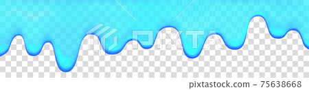 Dripping water isolated on transparent background. - Stock Illustration ...