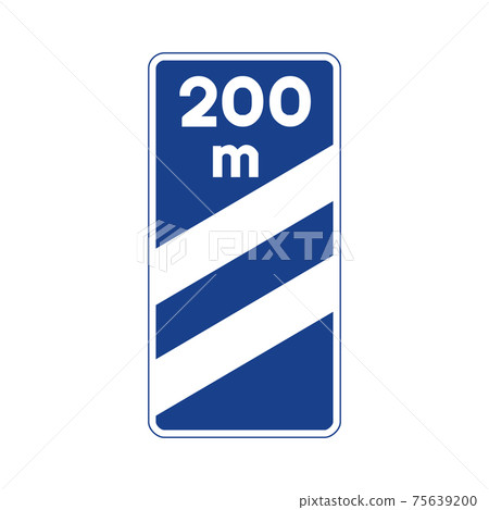 Rectangular traffic signal in blue and white,... - Stock Illustration ...