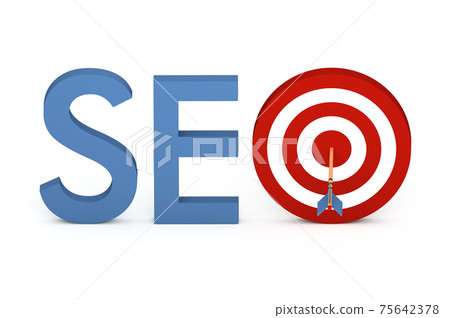 SEO concept. 3D illustration. - Stock Illustration [75642378] - PIXTA