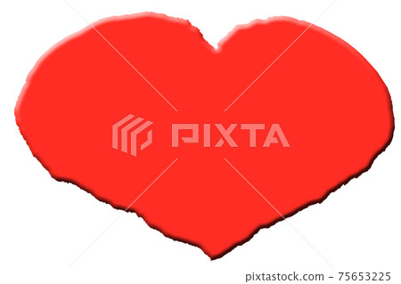 Distorted heart red - Stock Illustration [75653225] - PIXTA