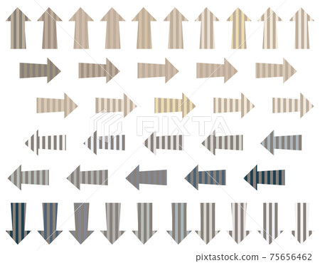 Striped arrow - Stock Illustration [75656462] - PIXTA