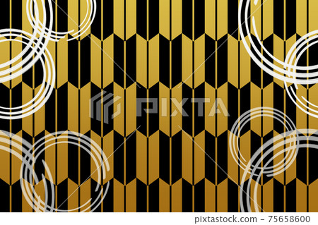 Japanese-style background with ripples,... - Stock Illustration ...