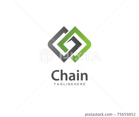 Chain logo vector template - Stock Illustration [75659852] - PIXTA