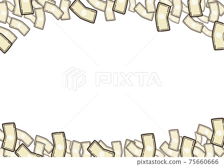 Frame full of bills - Stock Illustration [75660666] - PIXTA