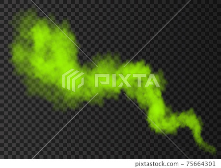 Green smoke explosion special effect isolated... - Stock Illustration ...