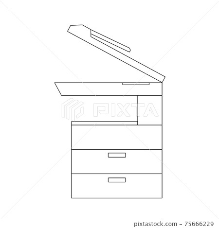 Copier (line art) - Stock Illustration [75666229] - PIXTA