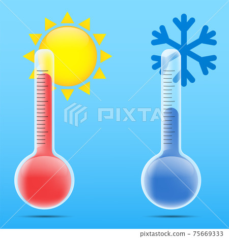 Vector drawing thermometers. Measuring... - Stock Illustration ...