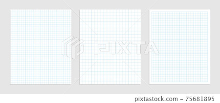 Mathematical graph paper set for data... - Stock Illustration [75681895 ...