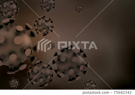 3d coronavirus infection spread background with... - Stock Illustration ...