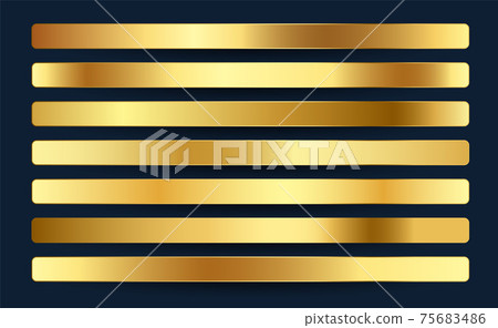 premium royal golden gradients swatches palette... - Stock Illustration ...