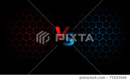 battle screen versus vs background template design - Stock Illustration ...