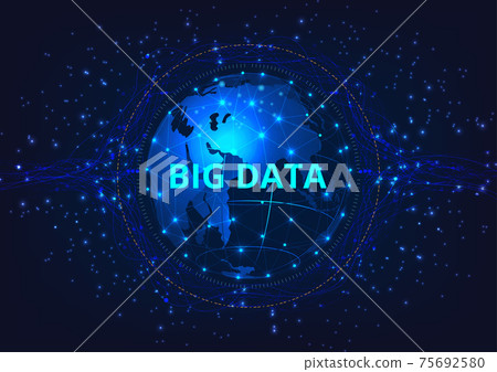Big data network visualization design concept. - Stock Illustration ...