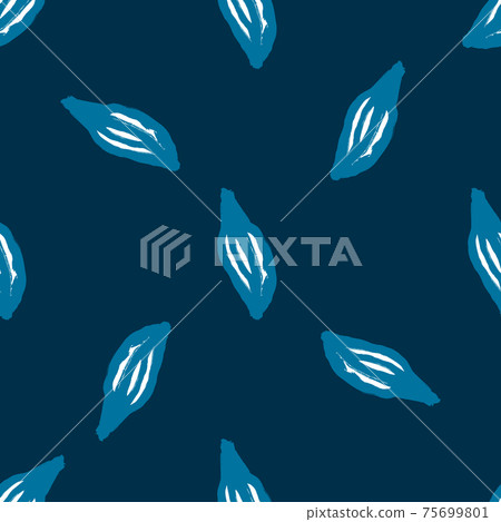 Abstract random botan ic leaves silhouettes...-插圖素材 [75699801] - PIXTA圖庫