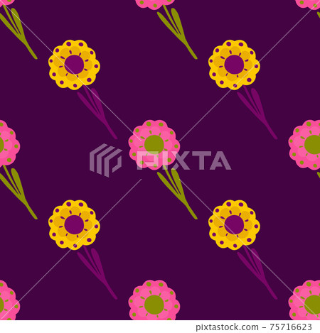 Abstract cute seamless pattern with pink and... - Stock Illustration ...