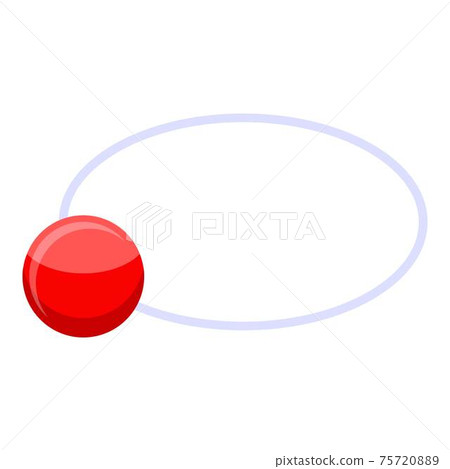 Clown red nose icon, isometric style - Stock Illustration [75720889 ...