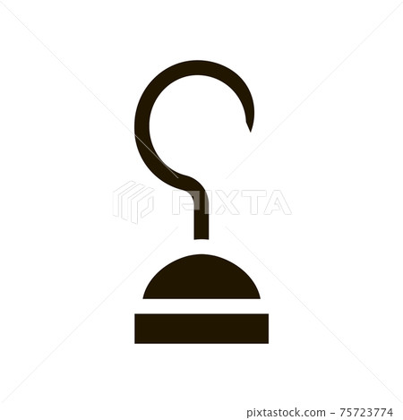 Hand Hook Icon Vector Glyph Illustration - Stock Illustration [75723774 ...