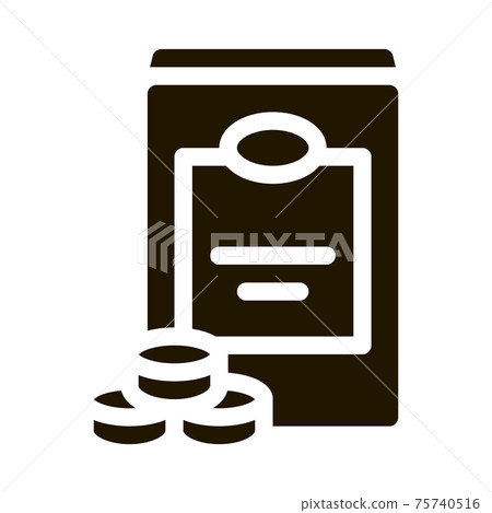 Sweetener Bottle Icon Vector Glyph Illustration - Stock Illustration ...