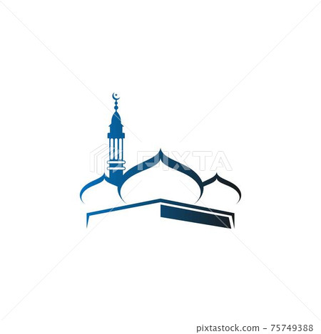 Islamic logo, Mosque icon design vector template - Stock Illustration ...