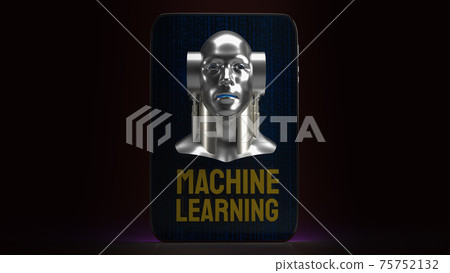 The robot head for sci and technology or... - Stock Illustration ...