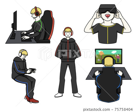 Gamer male uniform ver.2 - Stock Illustration [75758404] - PIXTA