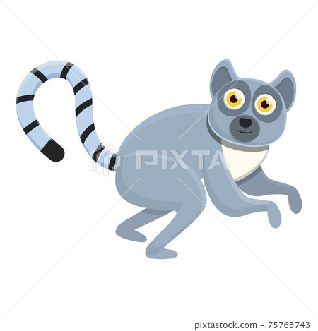 Lemur monkey icon, cartoon style - Stock Illustration [75763743] - PIXTA