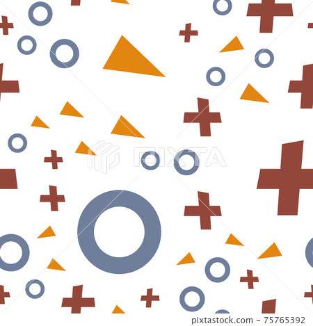Flat vector texture of geometric colorful... - Stock Illustration ...