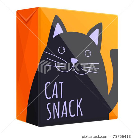 Cat snack icon, cartoon style - Stock Illustration [75766418] - PIXTA