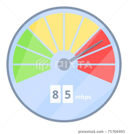 Internet speed business icon, cartoon style - Stock Illustration ...