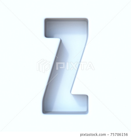 White hole shadow font Letter Z 3D - Stock Illustration [75786156] - PIXTA