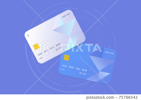 Finance Vector Illustration-Credit Card - Stock Illustration [75786542 ...