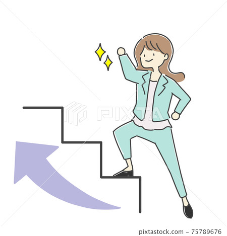 Step up at work - Stock Illustration [75789676] - PIXTA