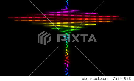 Audio spectrum line line CG background wallpaper - Stock Illustration ...