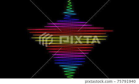 Audio spectrum line line CG background wallpaper - Stock Illustration ...