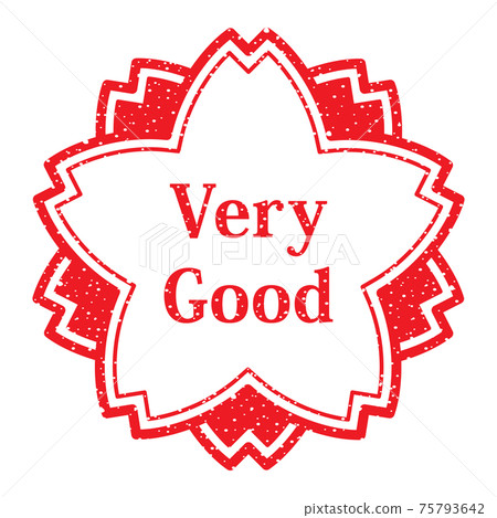 Very good (English evaluation stamp in the... - Stock Illustration ...