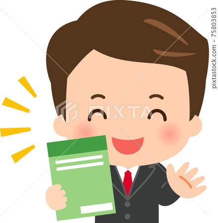 Salesman giving a sales talk - Stock Illustration [75803853] - PIXTA