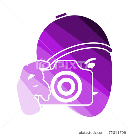 Detective With Camera Icon - Stock Illustration [75811706] - PIXTA