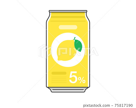 Illustration of lemon canned chuhai - Stock Illustration [75817190] - PIXTA